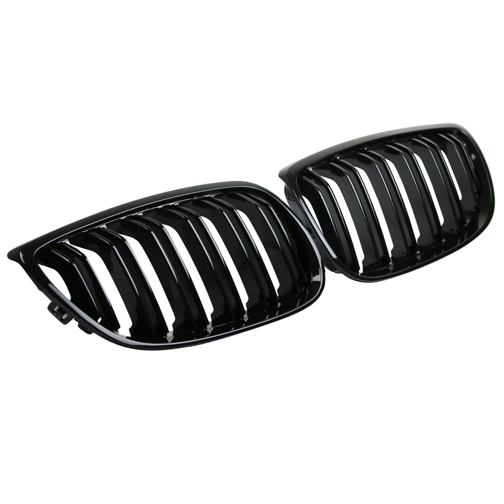 Nieren Kühlergrill 3er für BMW E92 E93 Bj. 2006-2010 Schwarz Doppelsteg Klavierlack | 3er E92 ...